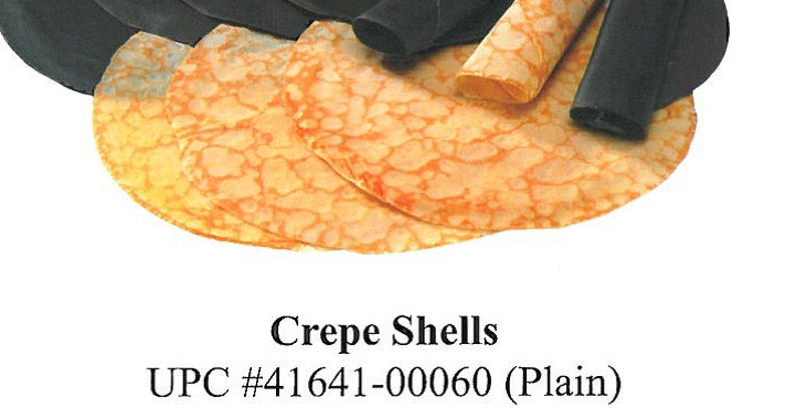 CREPE, SHELL, PLAIN, 6" - Feeser's
