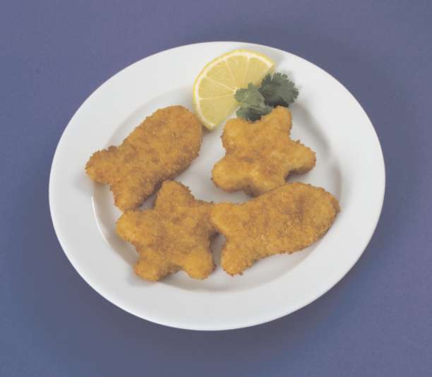 FISH, NUGGET, BREADED, WHOLE GRAIN, SEA SHAPES, PRECOOKED/FULLY COOKED ...